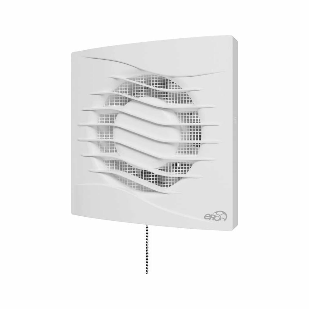 Вентилятор накладной ERA REST D100 сетка обратный клапан тяговый выключатель REST 4S C -02