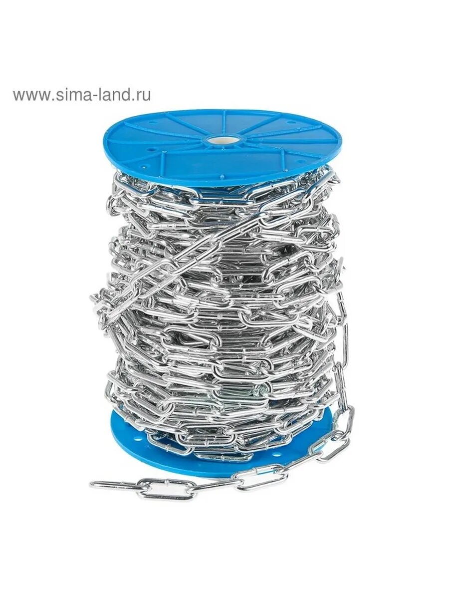 Длиннозвённая цепь тундра 6 мм, 30 м