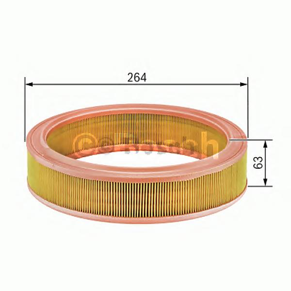 BOSCH 1457429923 (1137485 / 1444K2 / 1457429923) фильтр воздушный