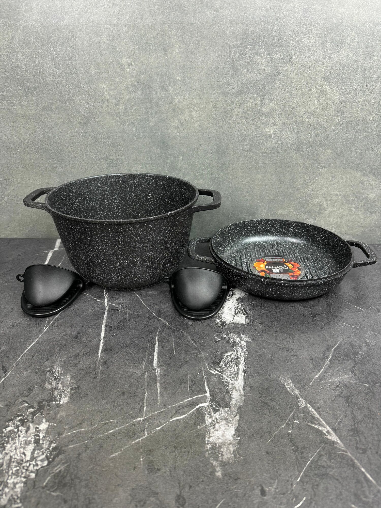 Казан 5л с крышкой-сковородой Panairo "Forrena PRO MAX", индукция