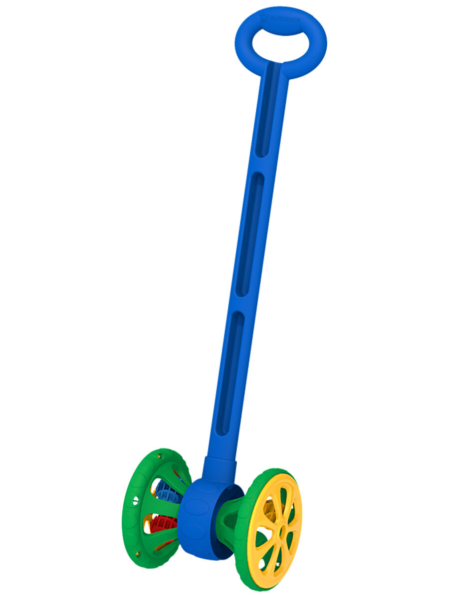 Нордпласт Каталка Веселые колесики с шариками (сине-зеленая) 760/1 с 1 года