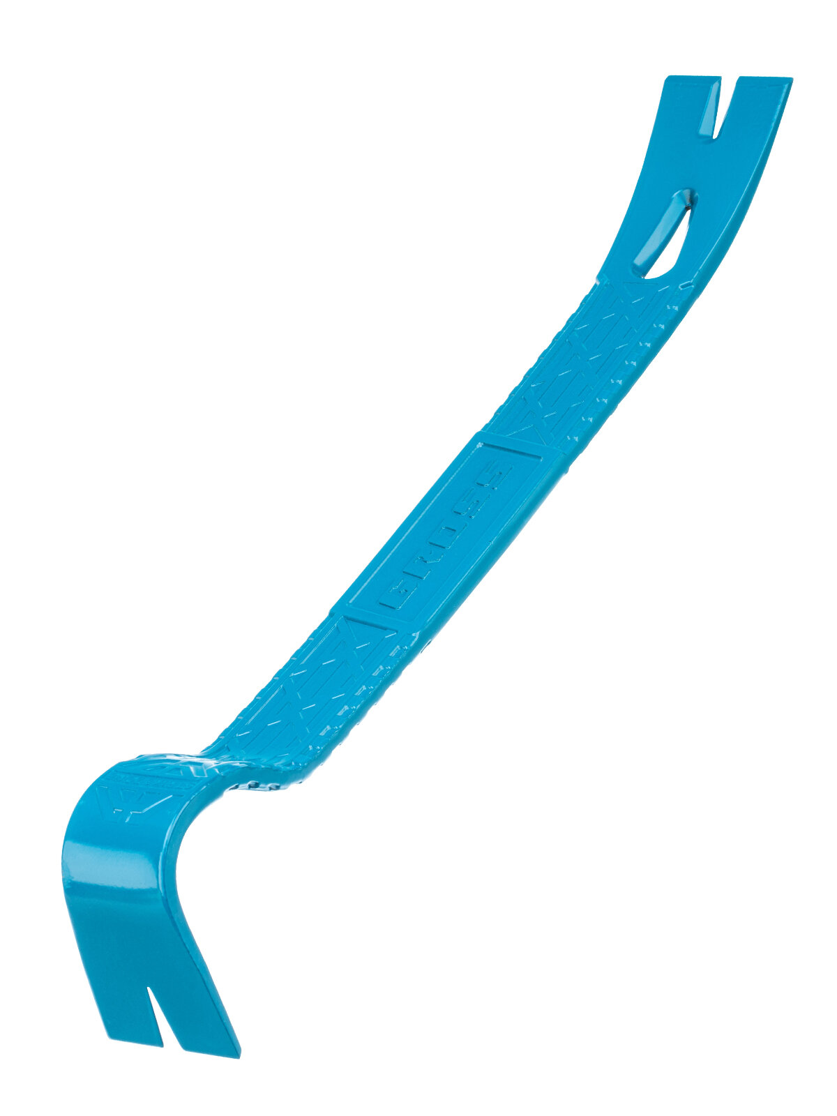 Лом-гвоздодер плоскопрофильный Gross, 380 x 35 x 8 мм, кованая сталь С45, закаленные рабочие части, 25255