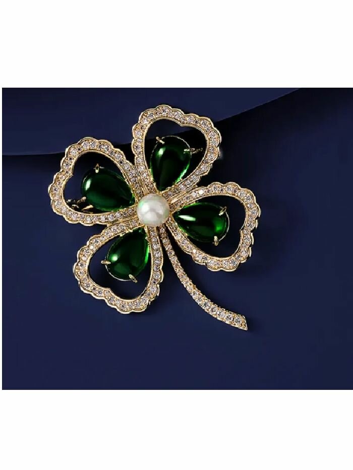 Брошь, стразы