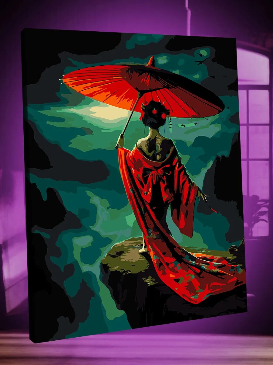 Картина по номерам Гейша