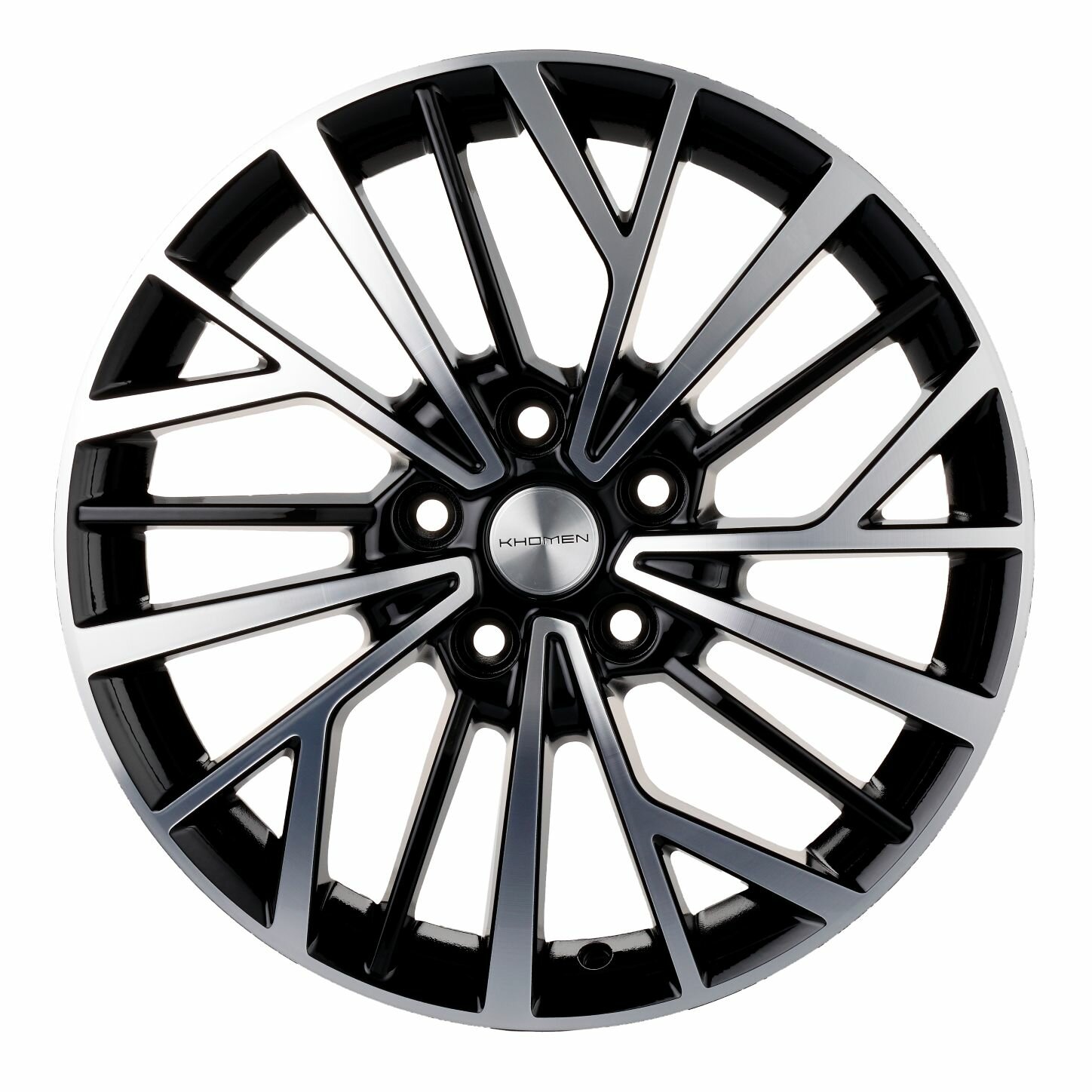 Колесный диск Khomen Wheels KHW1717 17x7" PCD5x114.3 ET39 D60.1 BLACK-FP
