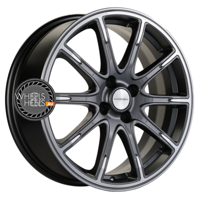 Диск автомобильный литой Khomen Wheels KHW1707 (Lada Vesta) 17x6.5 4x100 et50 dia60.1 Gray-FP