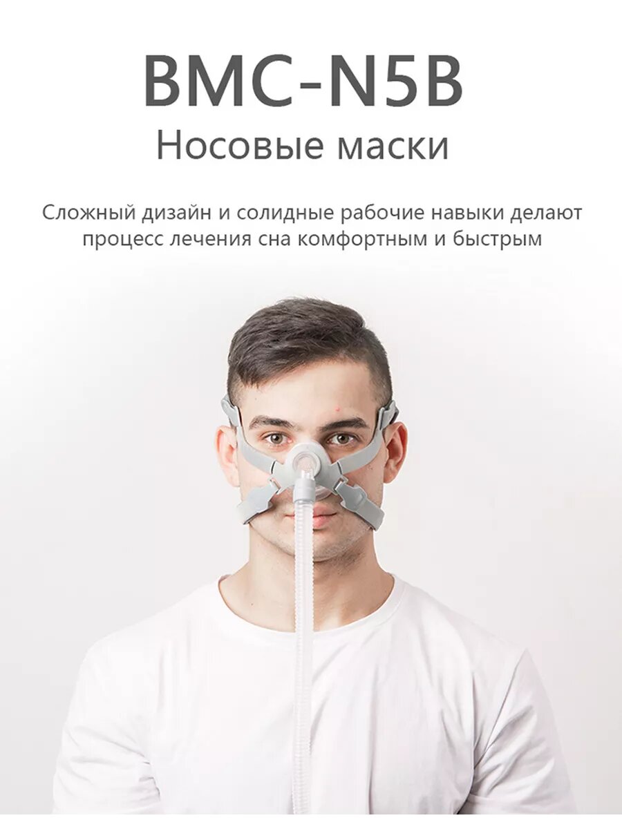 Носовой маска N5B CPAP показывает три размера SML