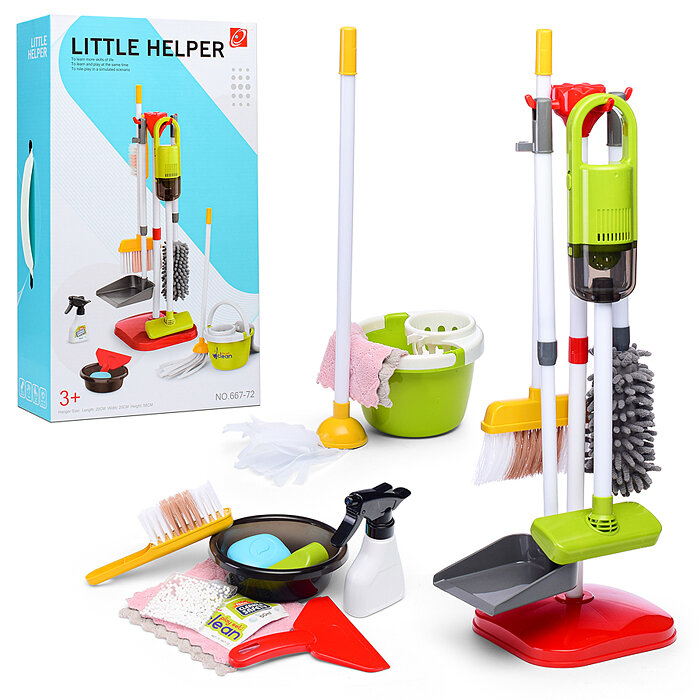 Игровой набор для уборки "Помощница-1", питание от батареек, звук, 6 элементов