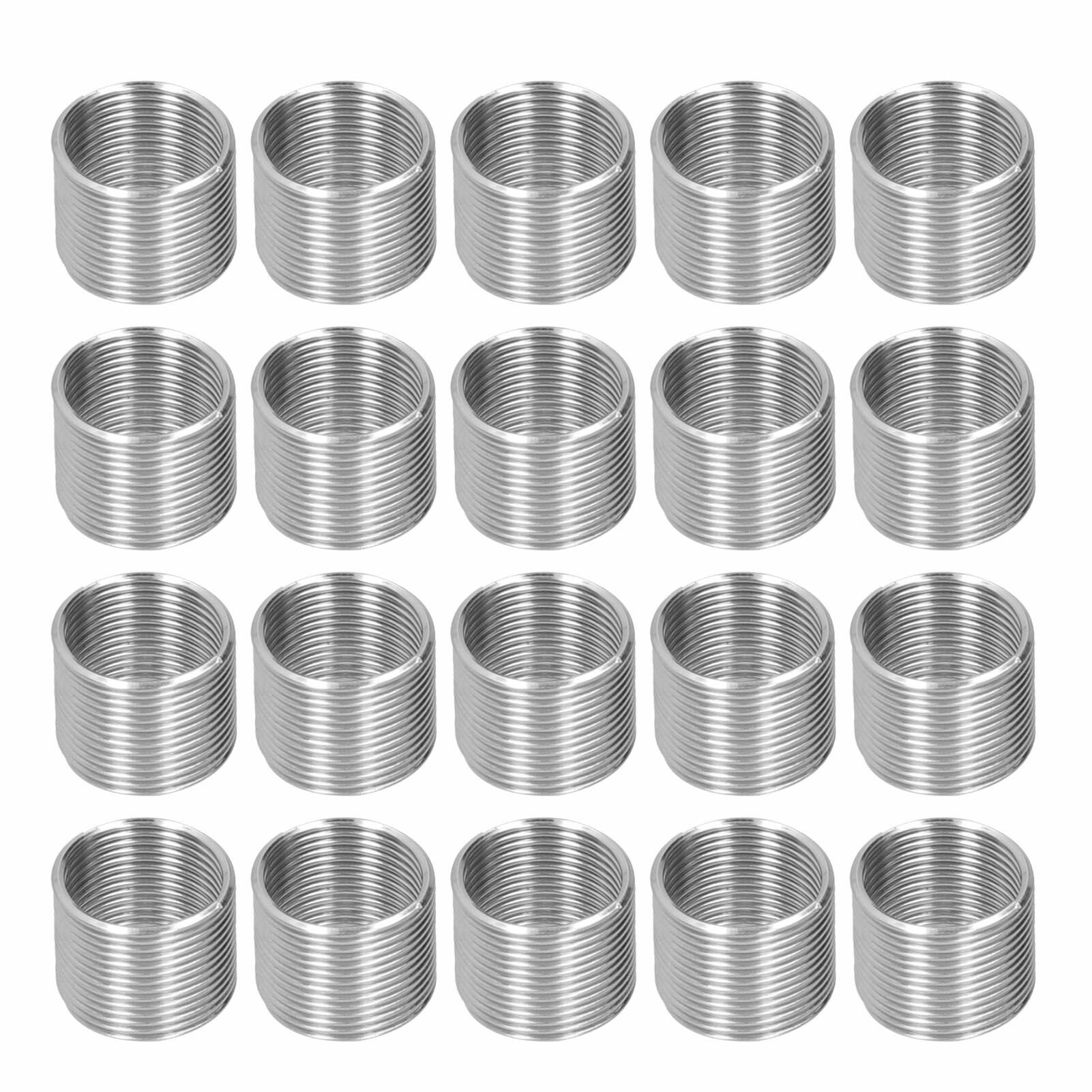 Набор 20 шт. для ремонта резьбы M14 x 1,25: спиральные вставки, переходные гайки и головки 1.5D