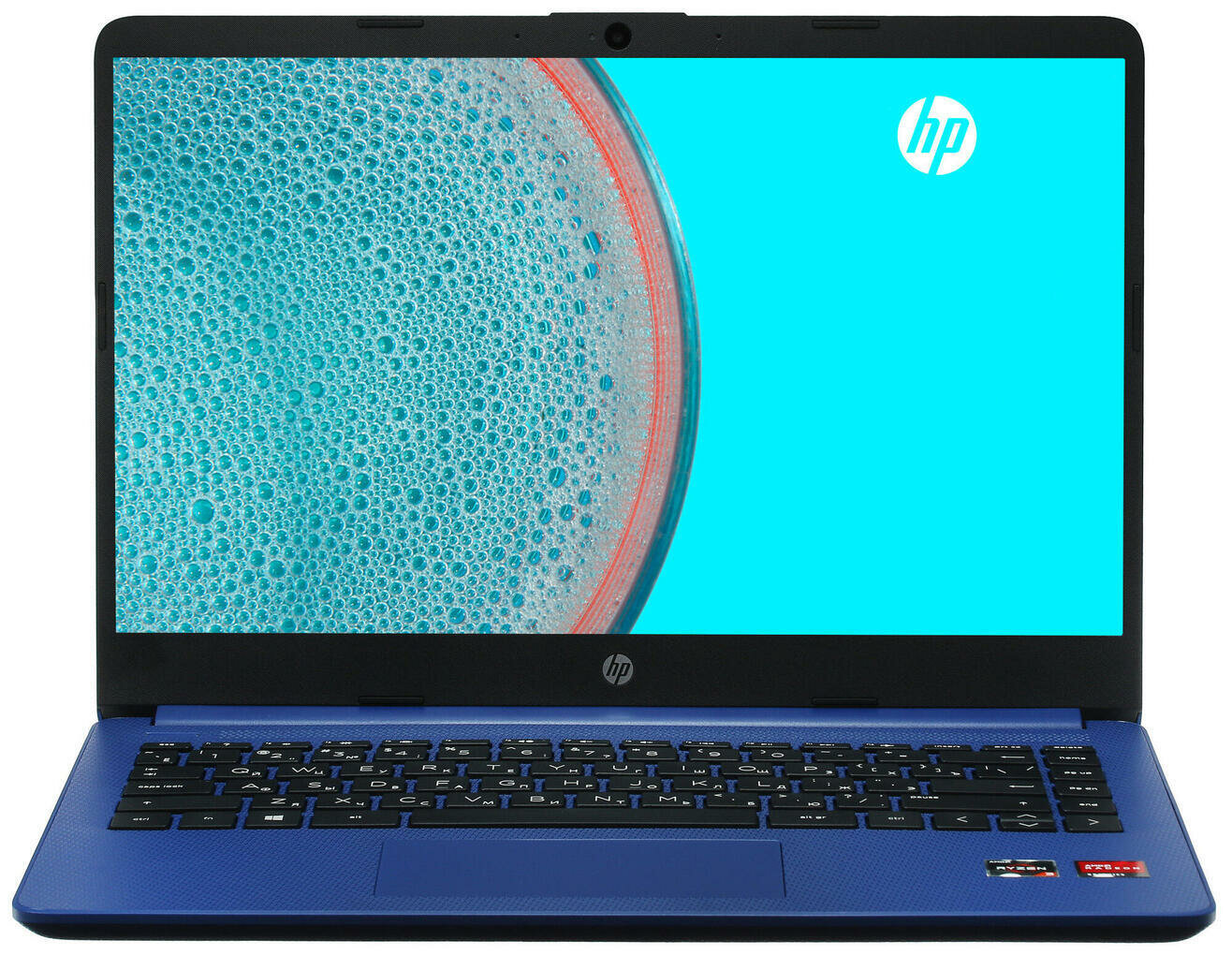 14" Ноутбук HP Laptop 14S-FQ0111UR (470J4EA) синий - 1920x1080, IPS, AMD Ryzen 3 3250U, ядра: 2 x 2,6 ГГц, 8 ГБ, SSD 256 ГБ, AMD Radeon Graphics, Windows 10 Pro