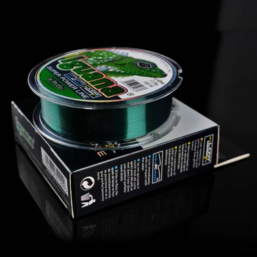 Леска рыболовная монофильная Игуана 100м 0,40 мм, леска для рыбалки