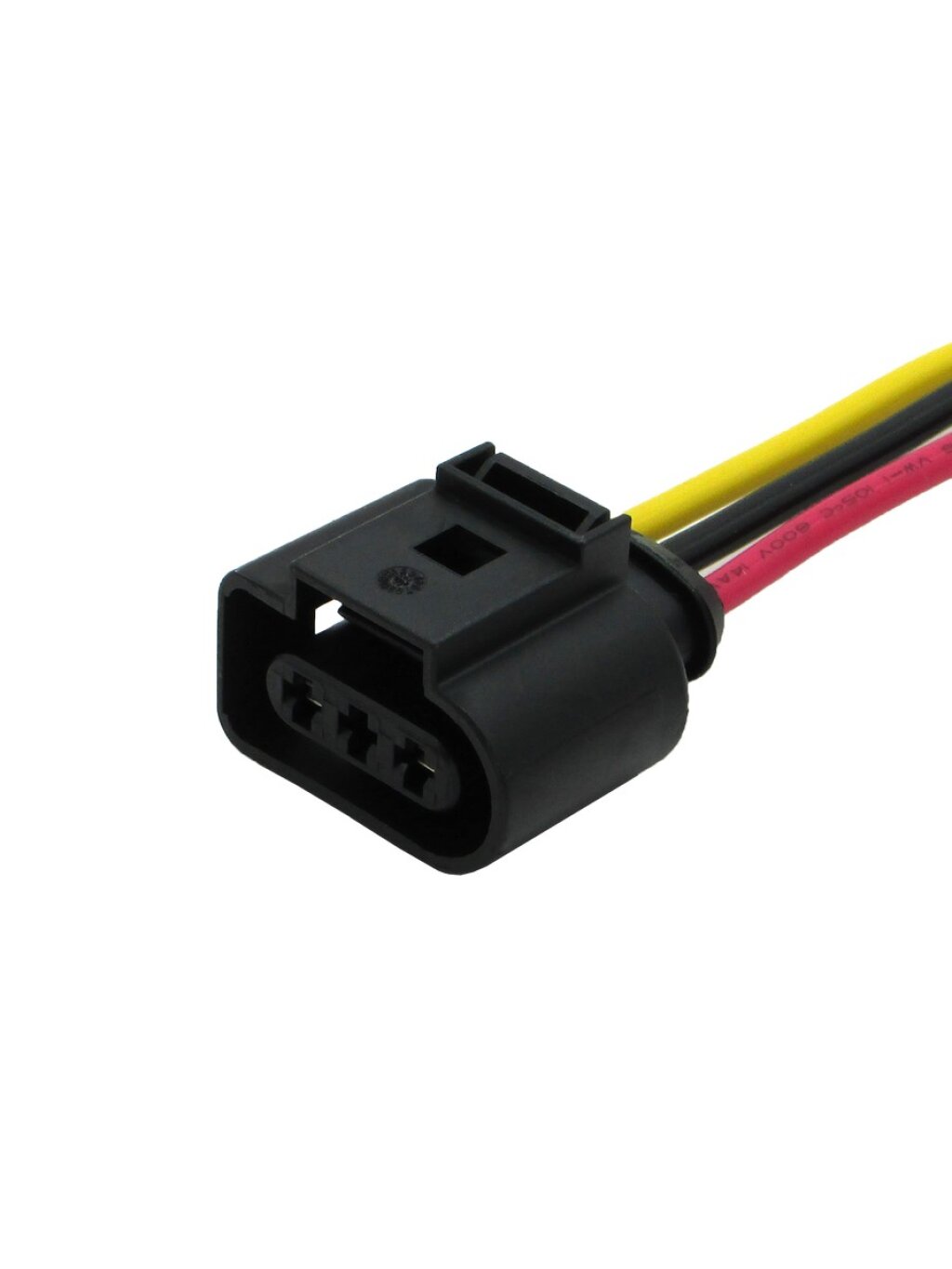 Разъем 3-х контактный патрона лампы ДХО "Cargen" с проводами