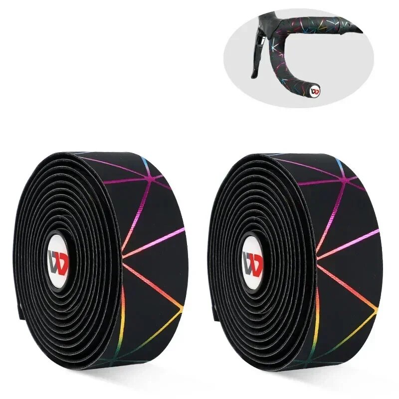 Велосипедный руль, цветные линии, лента, велосипедные рули, противоскользящие велосипедные рули из искусственной кожи EVA, аксессуары для горного велосипеда