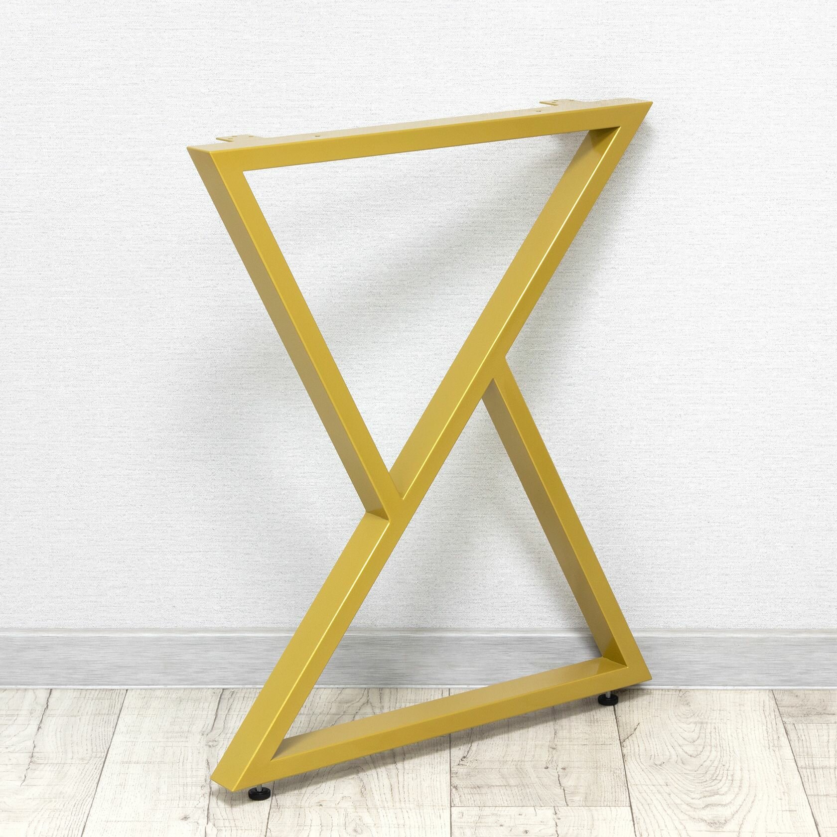 Опора для барного стола (подстолье) Геометрия, цвет золотой, ширина 60см, высота 71см, 1 шт