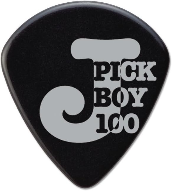 Медиатор Pickboy J-Pick Black Cellulose F, черный, 1 мм, 1 шт.