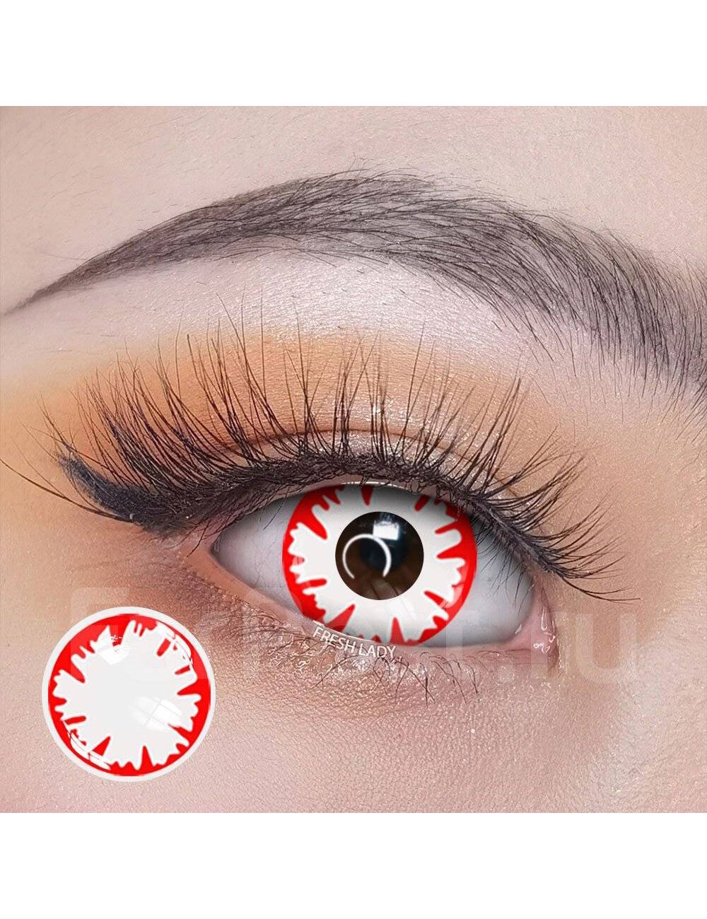 Косплей линзы цветные контактные линзы для аниме-косплея , белого цвета