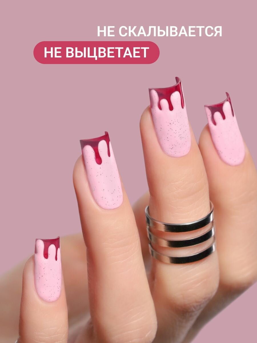 Гель лак для ногтей с хлопьями DESSERT #06