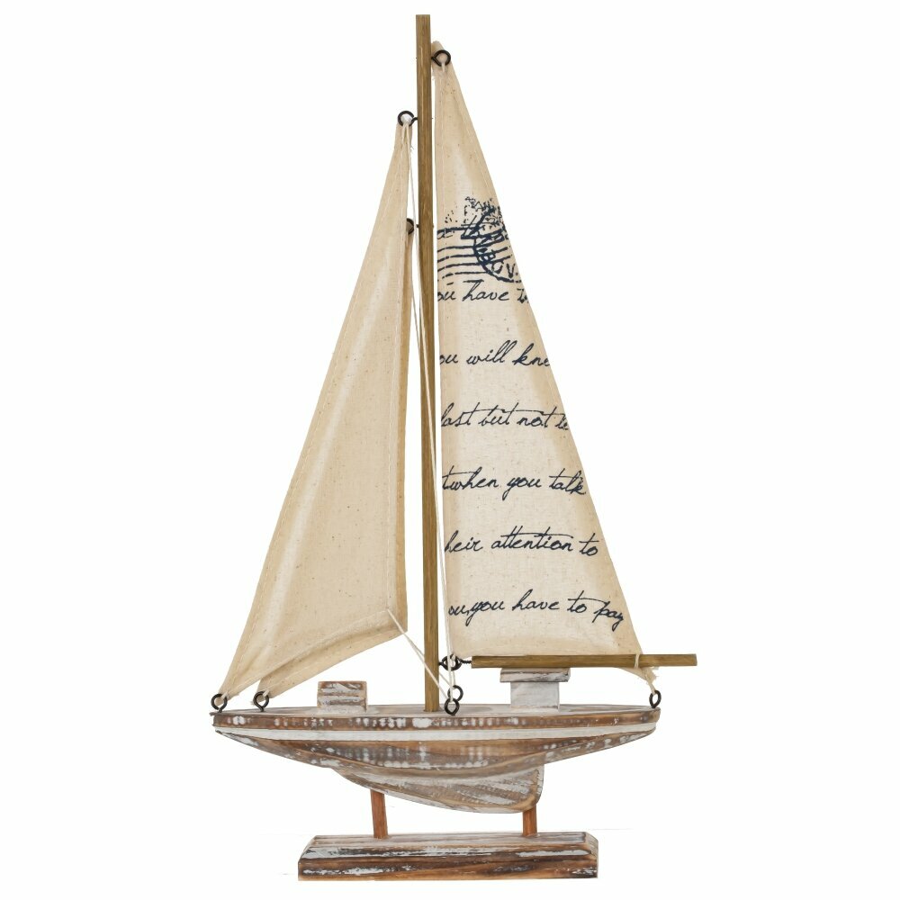 Изделие декоративное Корабль, 19,5х3,5х34,5 см KSM-800465