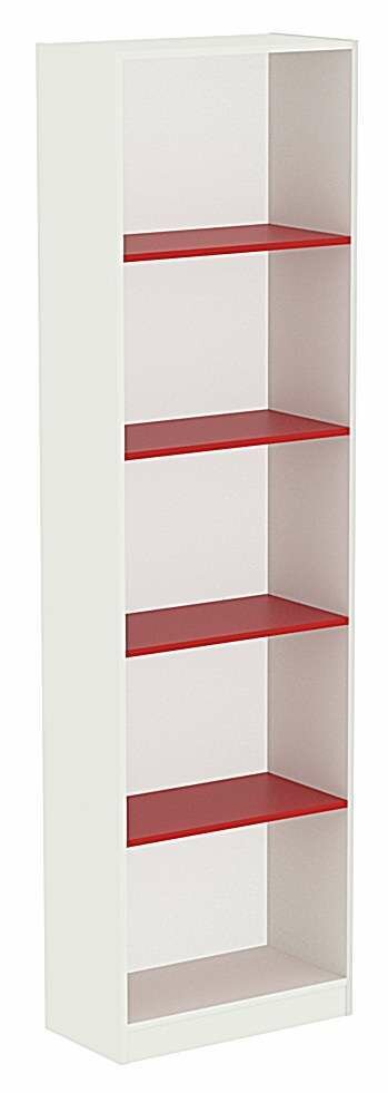 Недорогой пристенный стеллаж для аптеки RED-СЭ-2-300. Производство товара - компания ТОБ.