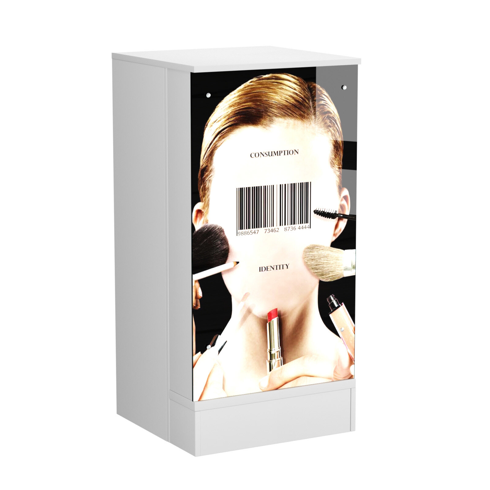 Стол-прилавок со световым коробом малый №21, Cерый. Производитель товара - компания ТОБ.