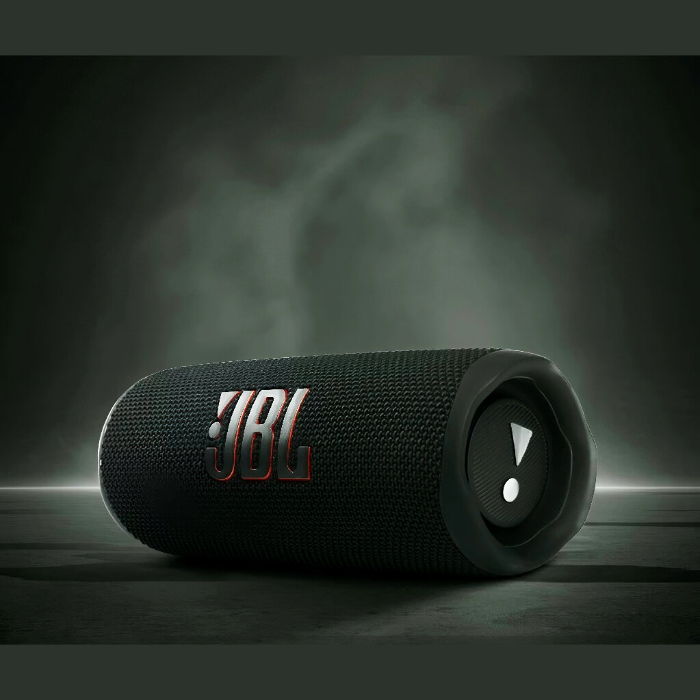 Беспроводная колонка JBL Flip 6, IP67, Чёрный (JBLFLIP6 BLACK)
