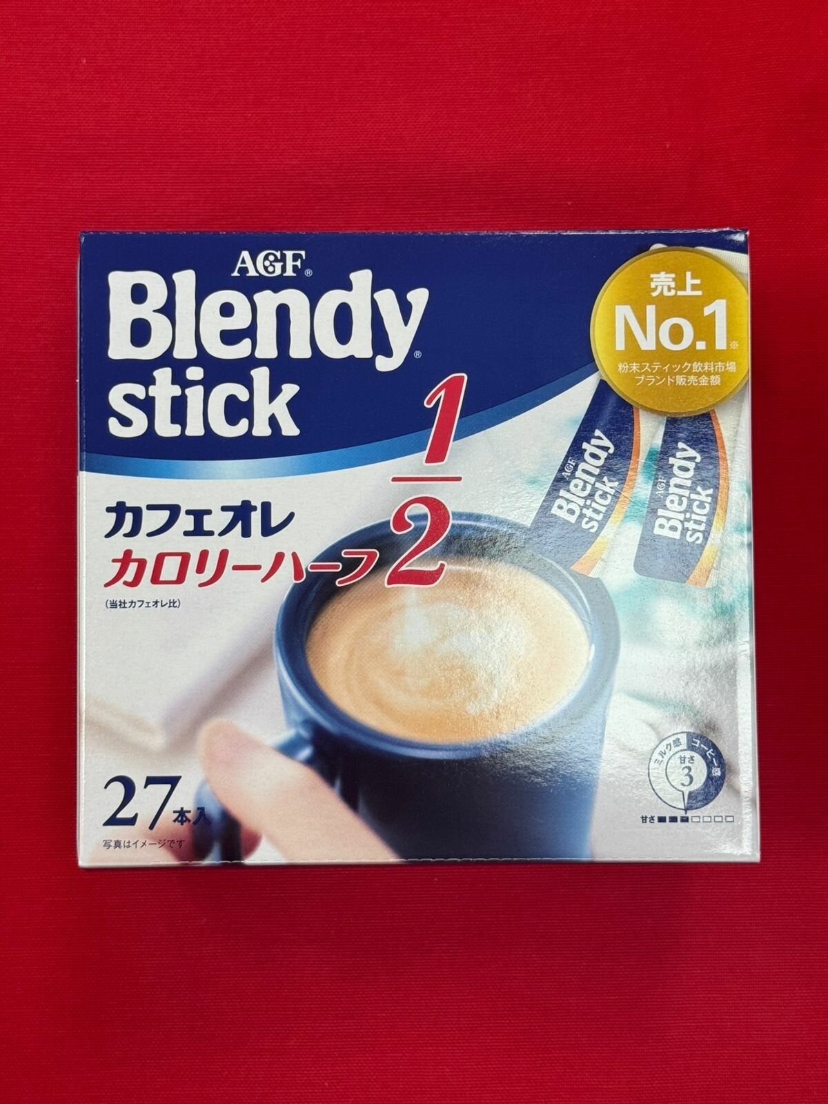 Кофе BLENDY STICK, капучино, в стиках, 27 штук, низкокалорийный
