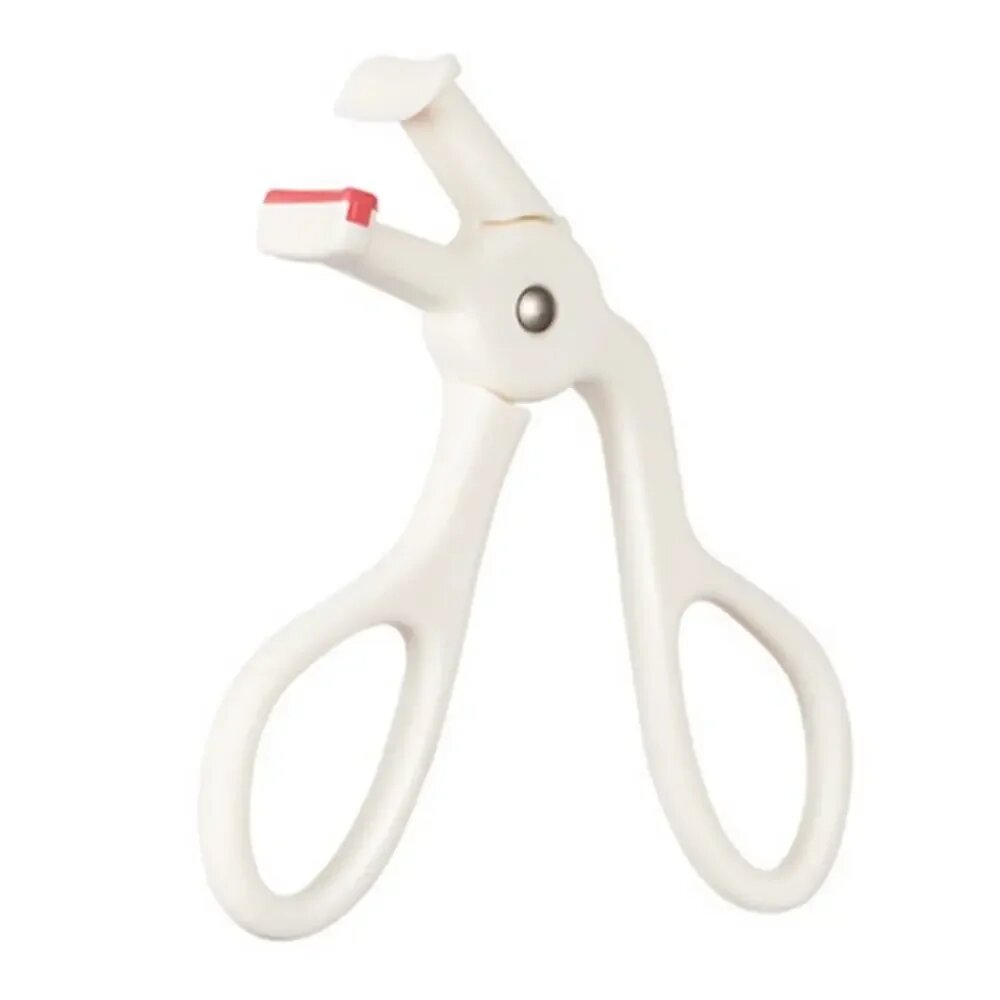 Щипцы для завивки ресниц белые пластиковые 10x1.5cm