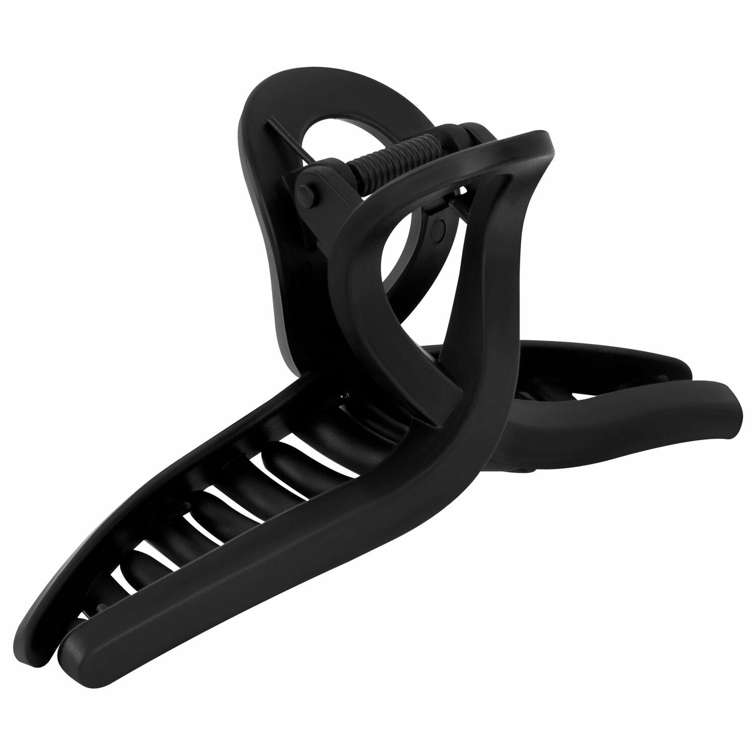 Упаковка 12 шт. Краб для волос 11 см, soft-touch, чёрный, MONTE VITA (монте вита), 457006