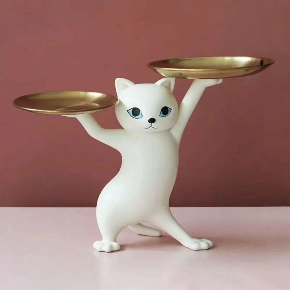 Настольные креативные украшения. Форма котенка. украшение интерьера. Лоток для хранения