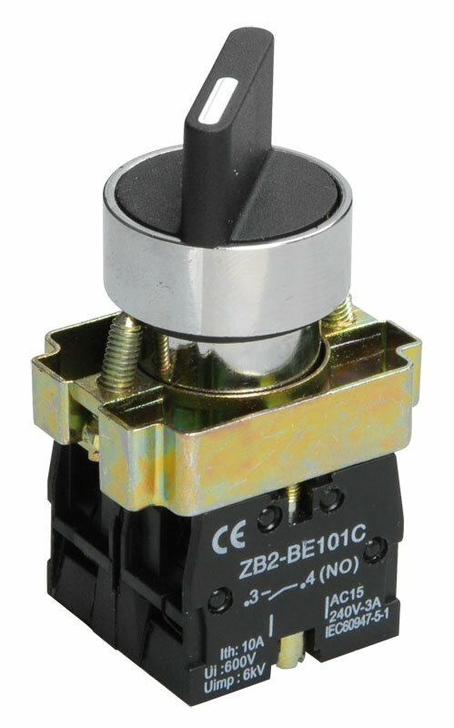 IEK LAY5 Переключатель LAY5-BD25 2 положения I-0 стандарт ручка, BSW60-BD-2-K02