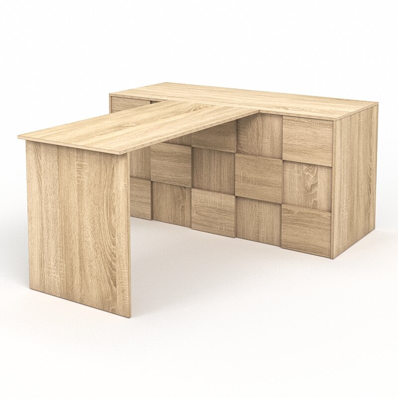 Стол руководителя №11 с приставкой брифингом, Дуб Сонома. Производитель товара - компания Westcom.