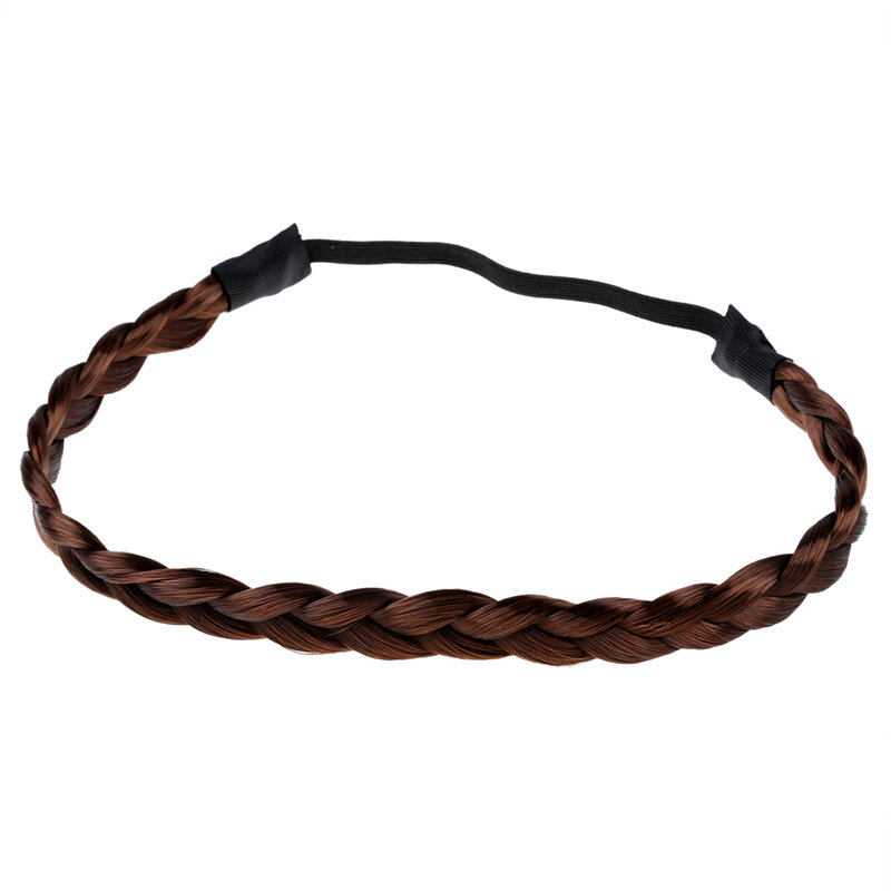 Волосы Косы Плетеные Ободки Модные Косы Ободки Для Волос - Светло-Коричневый