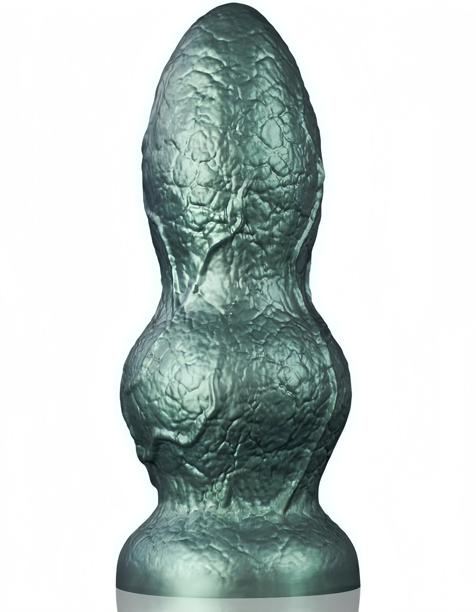 Большой анальный фаллоимитатор в форме яйца зеленого инопланетного дракона