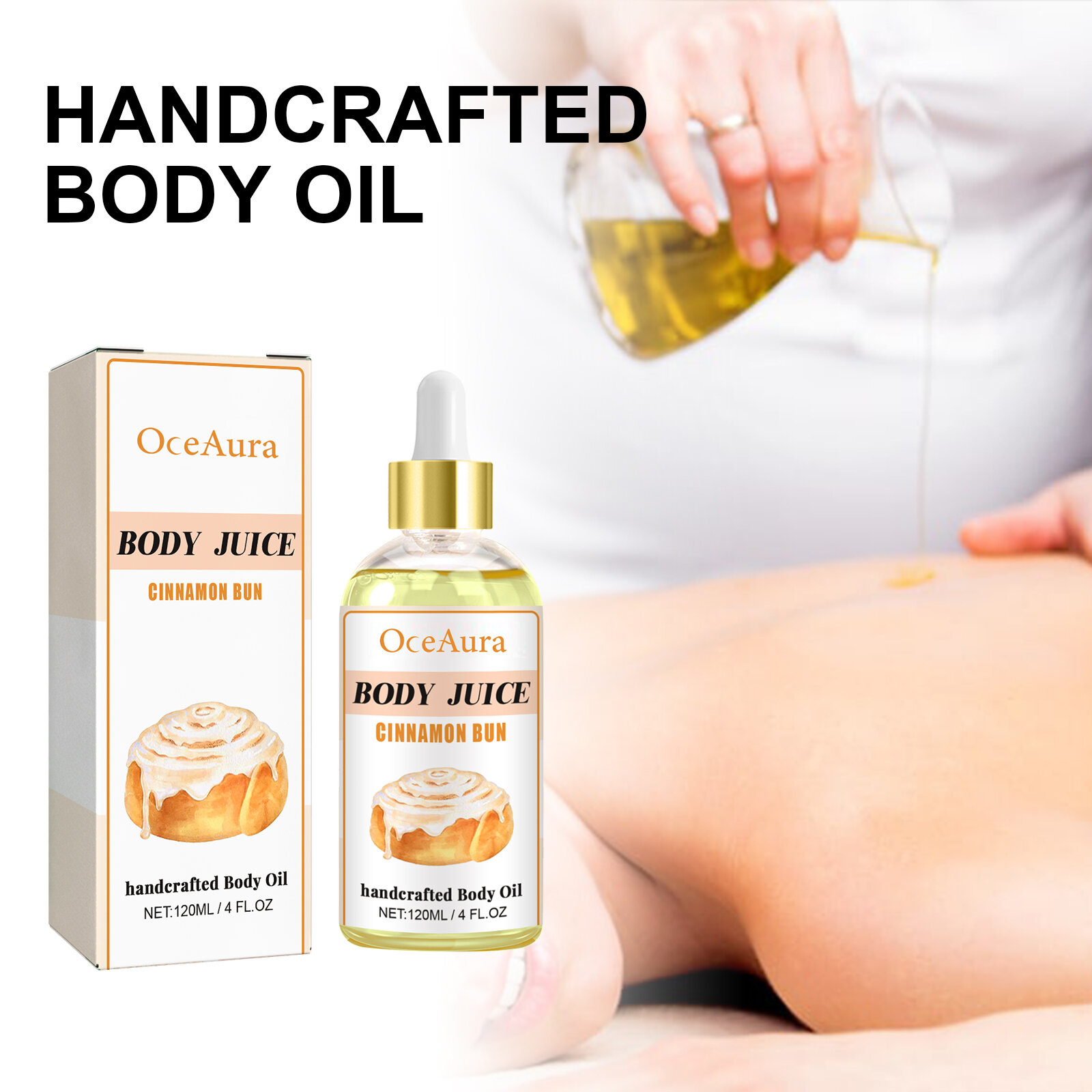 Масло для тела с Булочкой С корицей Укрепляющее и Питательное Средство Для Массажа Тела Увлажняющее Эфирное Масло