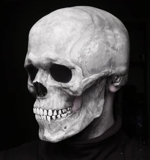 Латексная маска череп Halloween Model 2