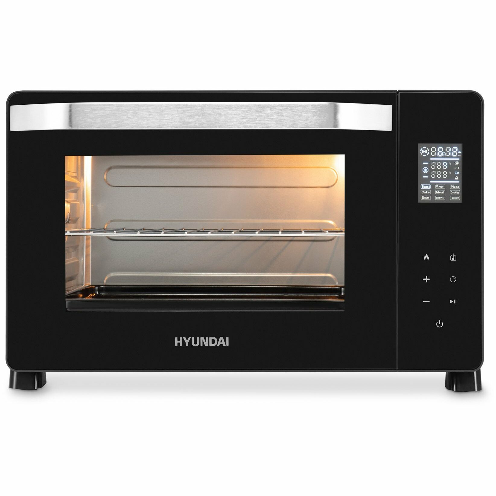 Мини-печь Hyundai MIO-HY082 38л. 2000Вт черный