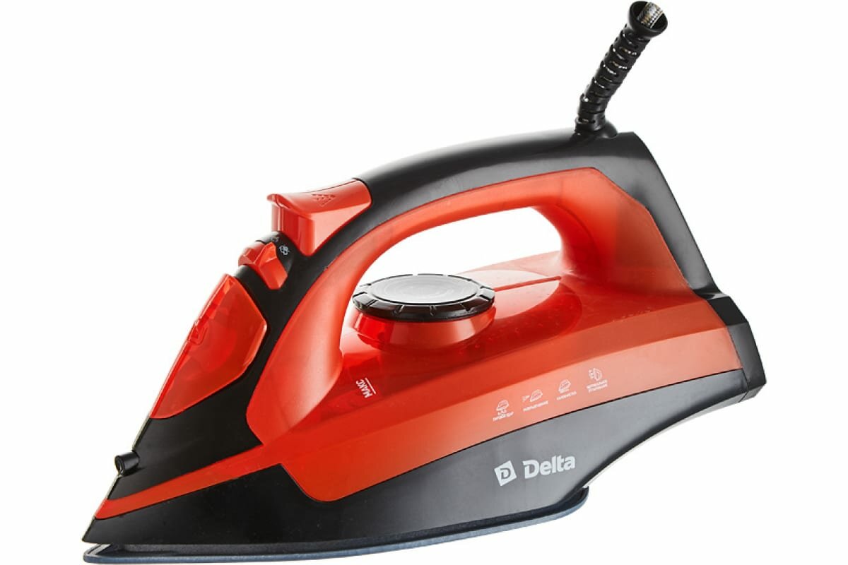 Утюг для одежды DL-755 черный с оранжевым