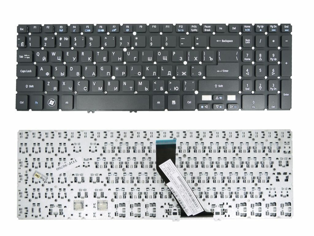 Клавиатура Acer Aspire V5-531 V5-551 V5-571 V5-573 V7-581 (черная)