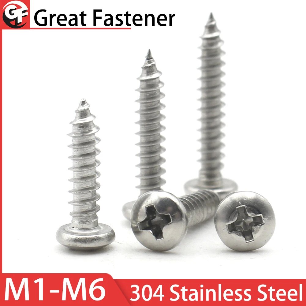 Саморезы GUOFEI из нержавеющей стали 304 M6 (10pcs), 18mm