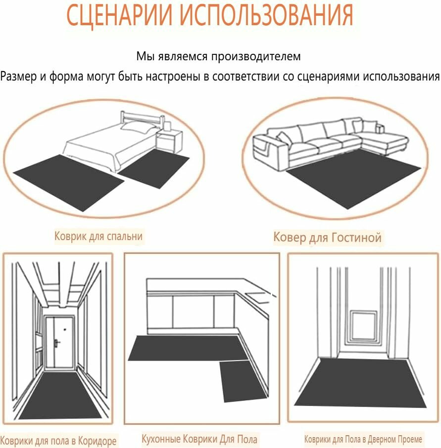 Майнкрафт Ковер с принтом, Ковер из мультфильма "Майнкрафт", хрустальный бархатный коврик для пола，60*90CM — фото 1