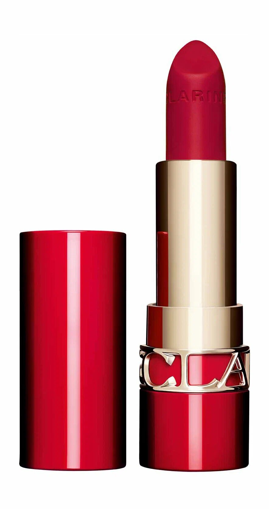 Clаrins "Jоli Rougе Velvеt Lipstick" губная пoмaдa c мaтовым эффектом, 742V jоli rougе