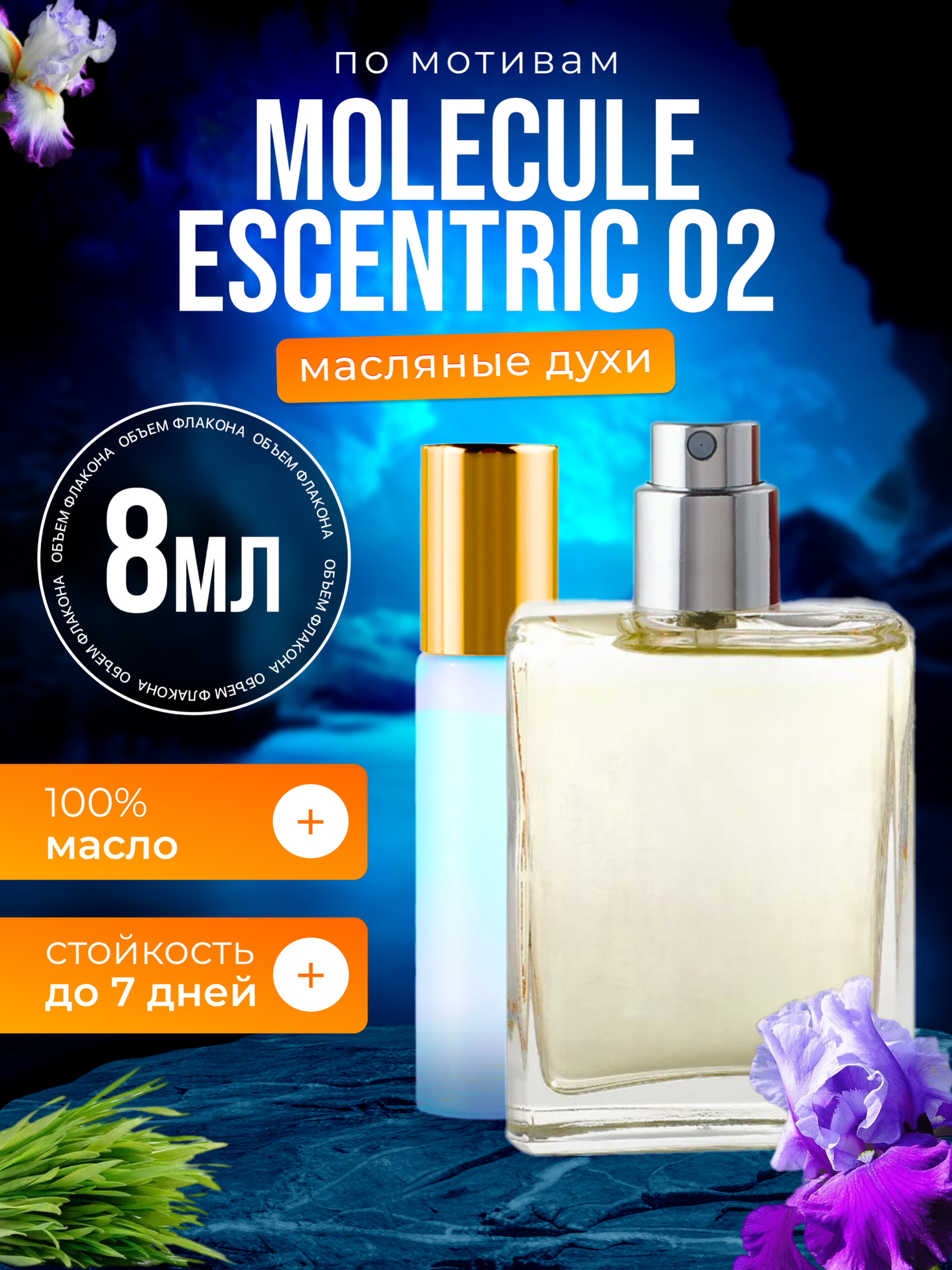 Духи масляные по мотивам Molecule Escentric 02 Молекула 2 парфюм мужские женские стойкие
