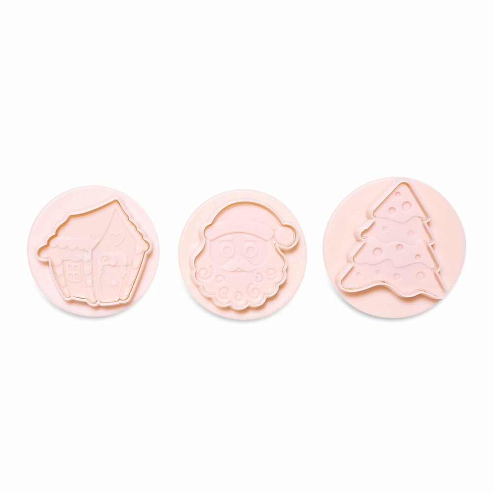 Формочки с печатью для печенья DOSH HOME VELA, штамп, зима, 3 шт
