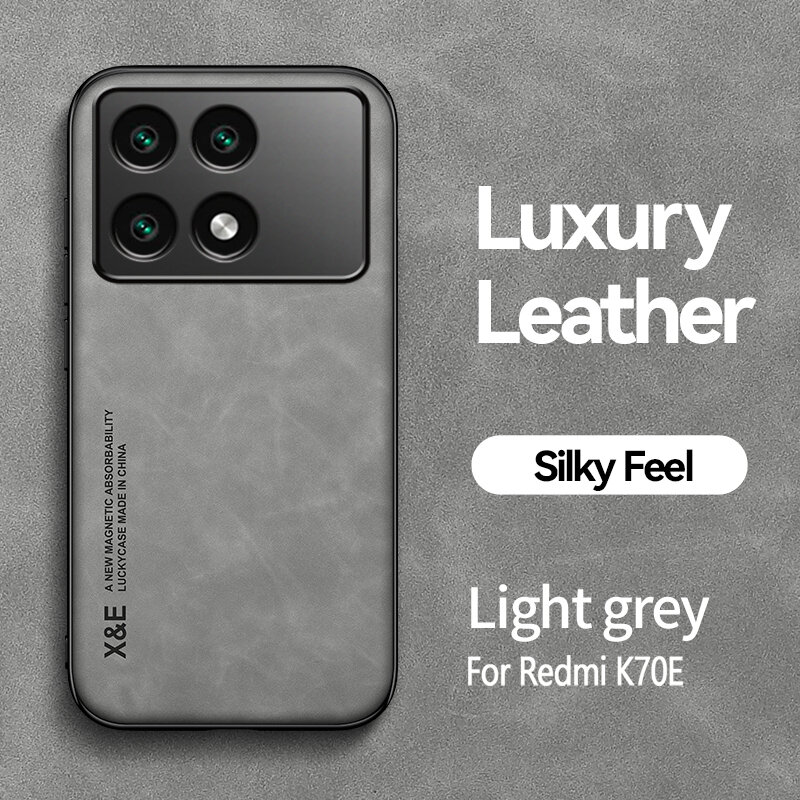 Подходит для Redmi K70E/Сяоми Поко X6 Про Чехол для смартфона, с защитой камеры и противоударным кожаный, Poco X6 Pro, подставка, soft touch,360° Полная защита, резина, пластик, искусственная кожа,