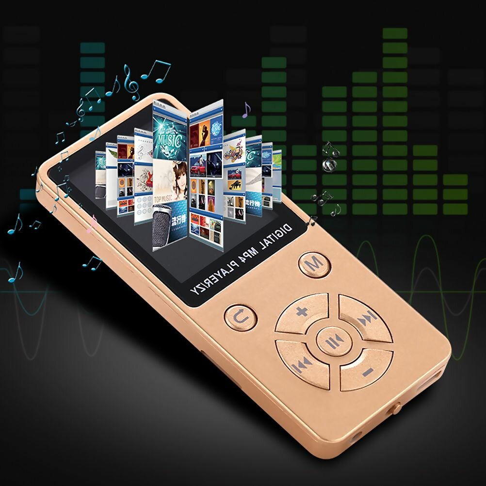 Мини-ЖК-экран MP4-медиа-плеер Поддержка 32G TF-карты Ультратонкий Mp4-плеер с FM E Book