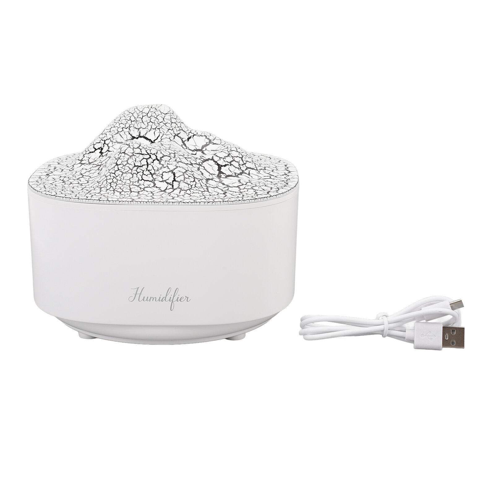 Ароматерапия диффузор Увлажнитель с светодиодными красочными огнями лава гора 1,5 л USB -эфирное масло диффузор прохладный туман для спальни для спальни белый и белый полоса