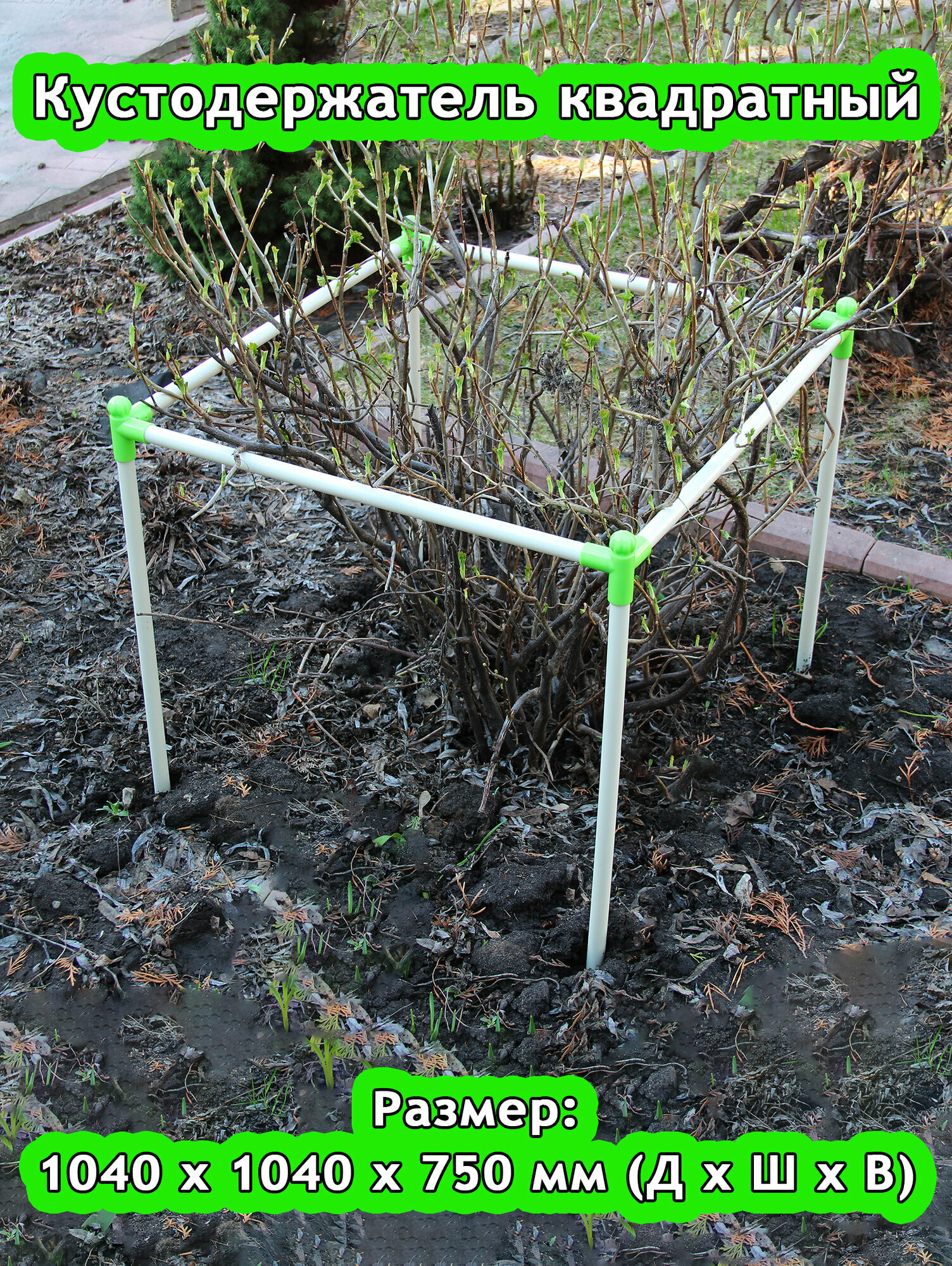 Даяс, Кустодержатель "Фигурный" квадратный. Размер: 1040*1040*750 мм. (ш*д*в)