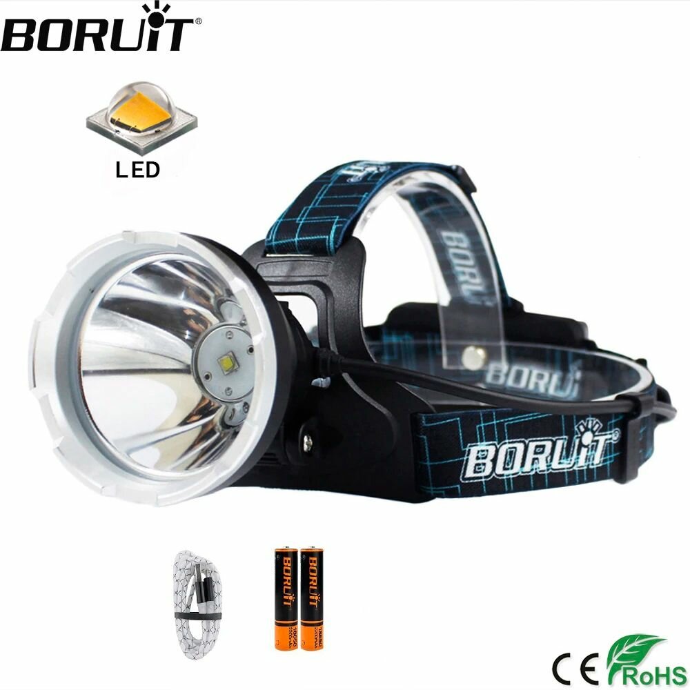 Налобный фонарь BORUiT B10