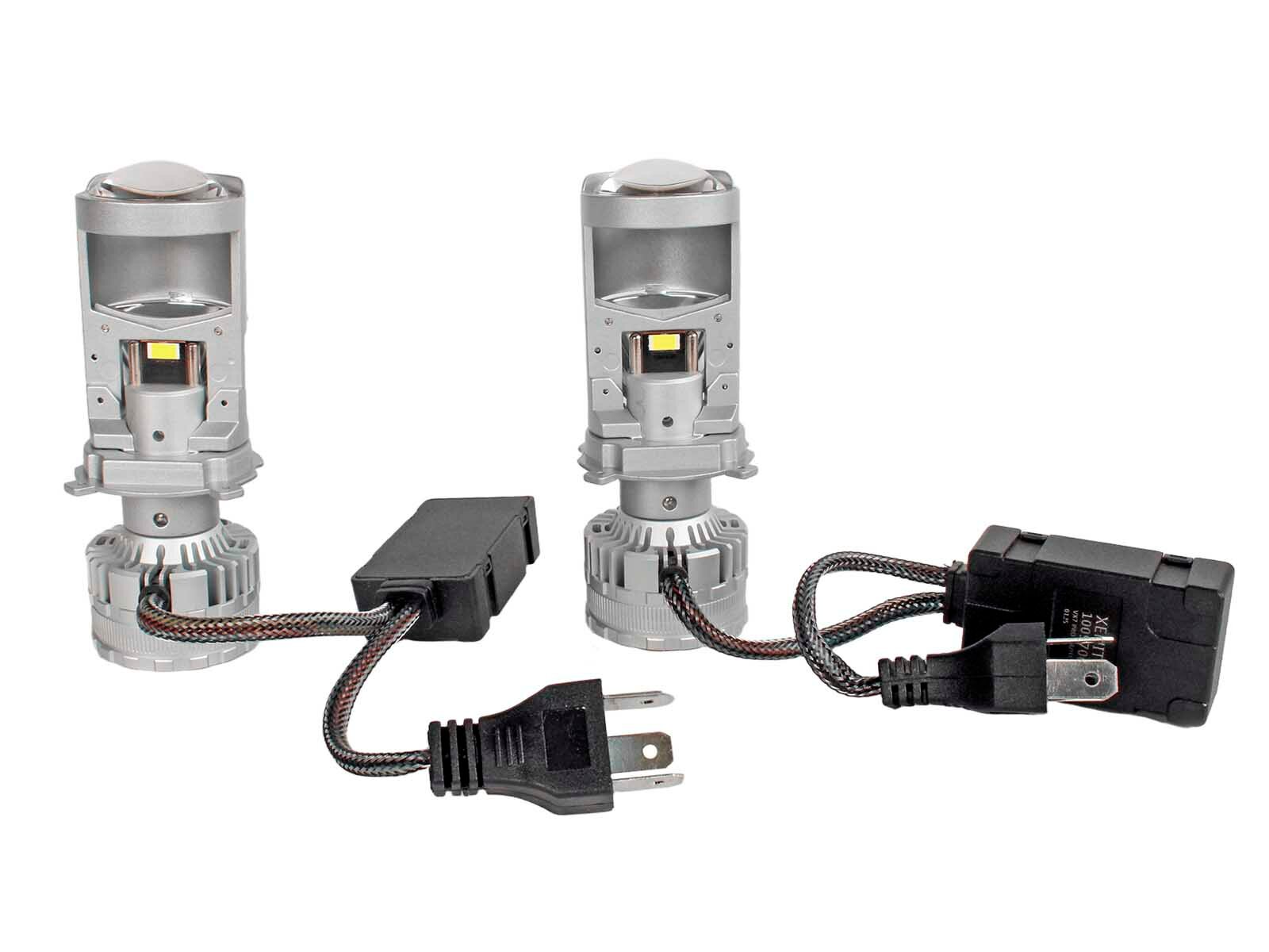 Лампа XENITE Bi-LED Lens VX 7 PRO 12V H4/H19 55/70W 8000Lm 5500K диодная с линзой 2 штуки комплект 1009700