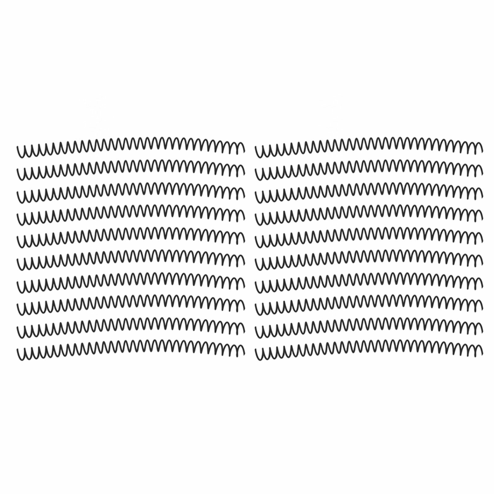 Набор из 20 спиральных переплетных гребенок большой емкости, 30 отверстий, диаметр 13 мм, черный.